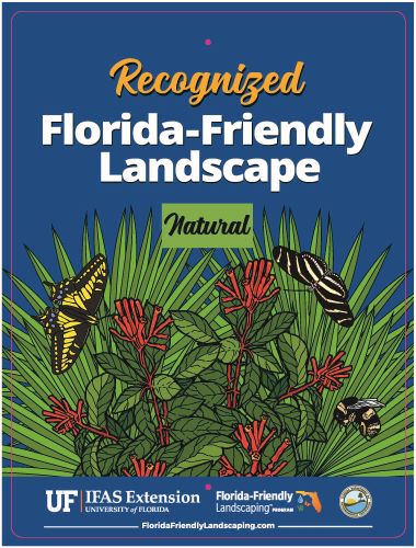 Florida-Friendly Landscaping™ Recognition Sign - Natural Level