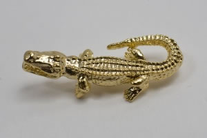 Gator Lapel Pin Gold
